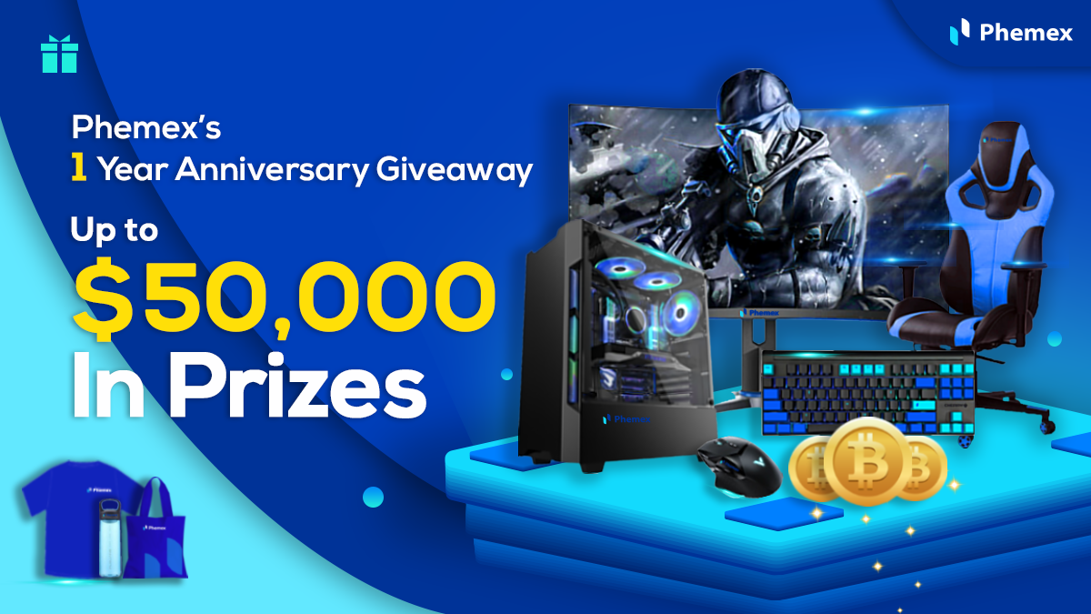 Phemex 1 Year Anniversary Twitter Giveaway Event! - Phemex Phemex 1 Year Anniversary Twitter Giveaway Event! - Phemex