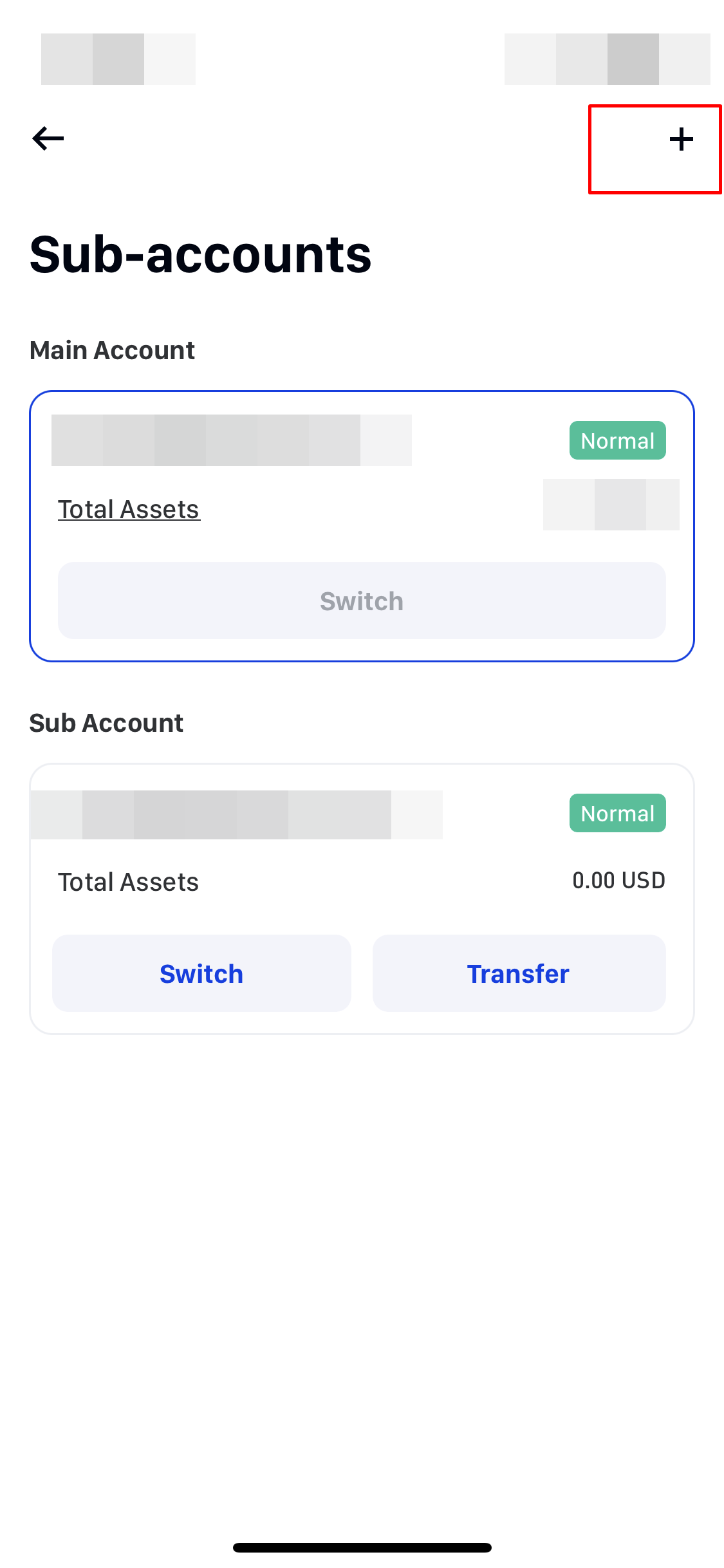 How do I fund my Sub-Accounts (APP) - Phemex