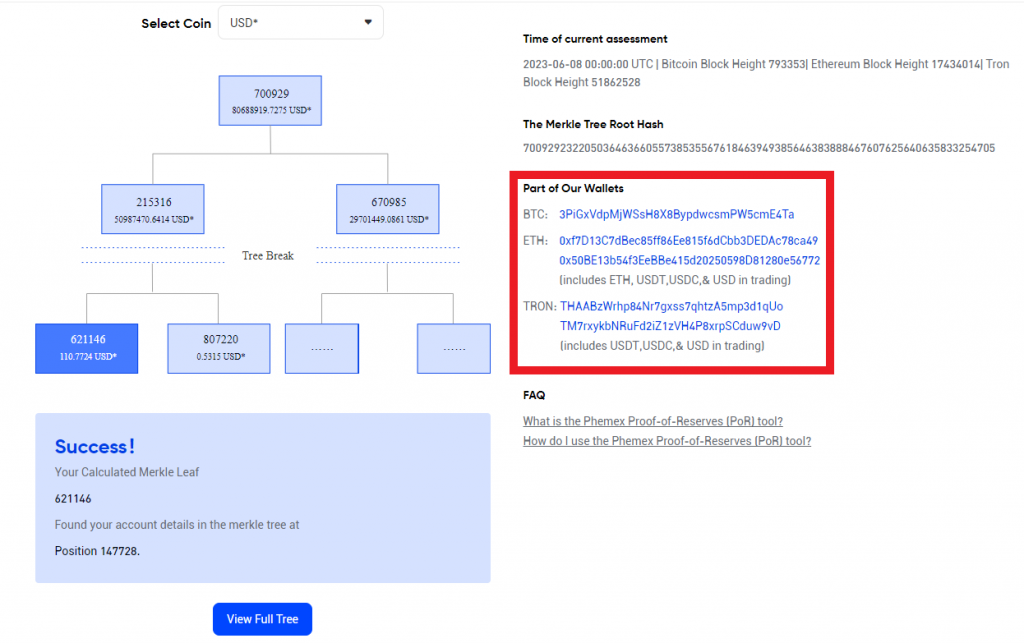 How do I use the Phemex Proof-of-Reserves (PoR) tool? - Phemex