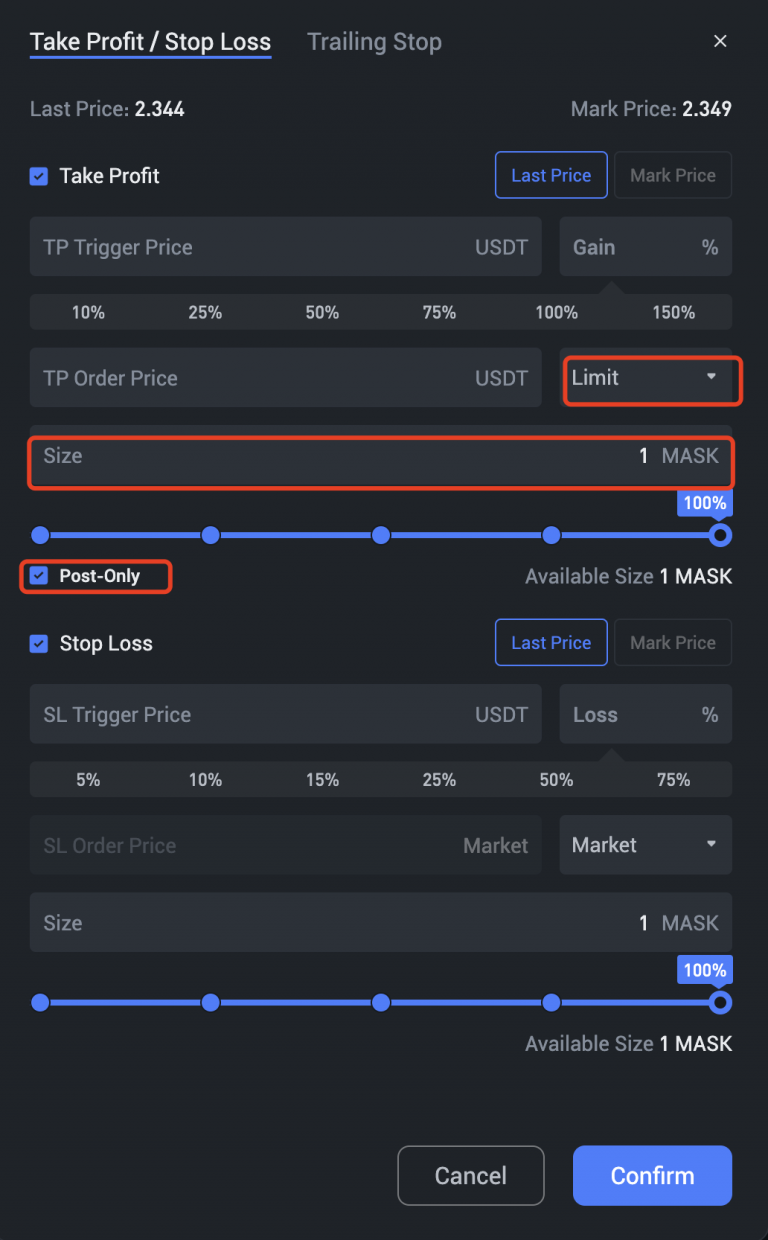 Take Profit & Stop Loss Now Support Partial Positions + Additional ...
